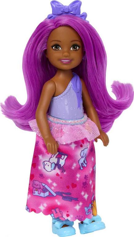 Barbie Chelsea Royal Doll With Pink Hair Colored Skirt Toys R Us Canada
