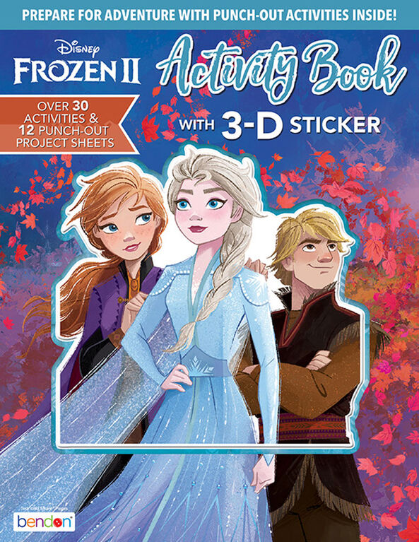Frozen II Activity Book with 3D Sticker - English Edition | Toys R Us ...