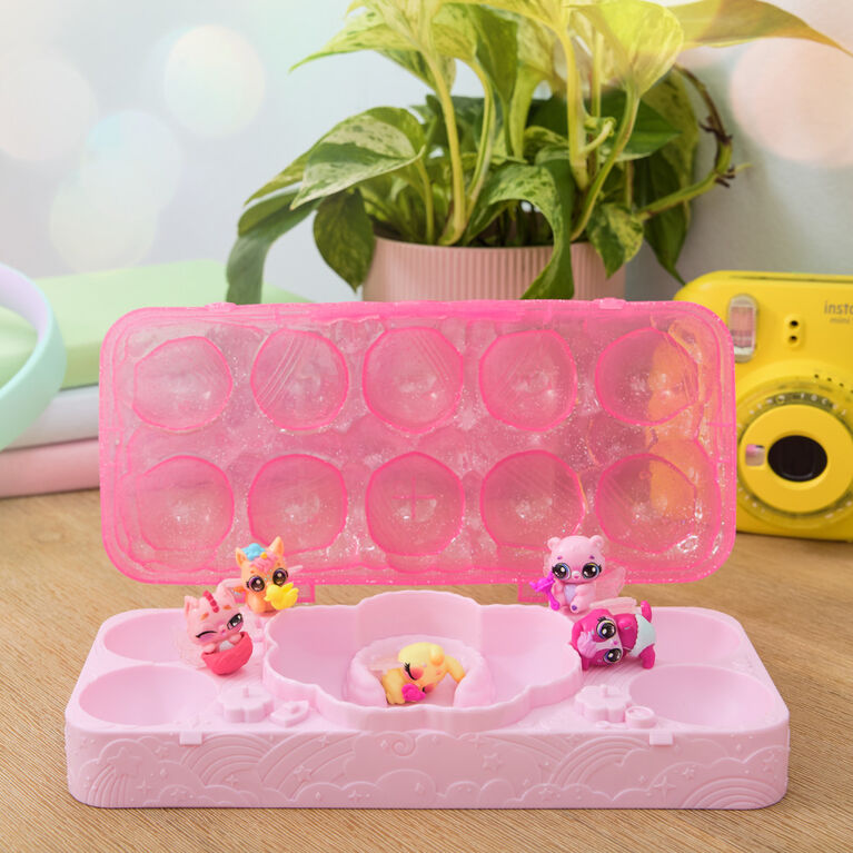 Hatchimals Alive, Rainbow Splash Egg Carton Toy with 5 Mini Figures in ...