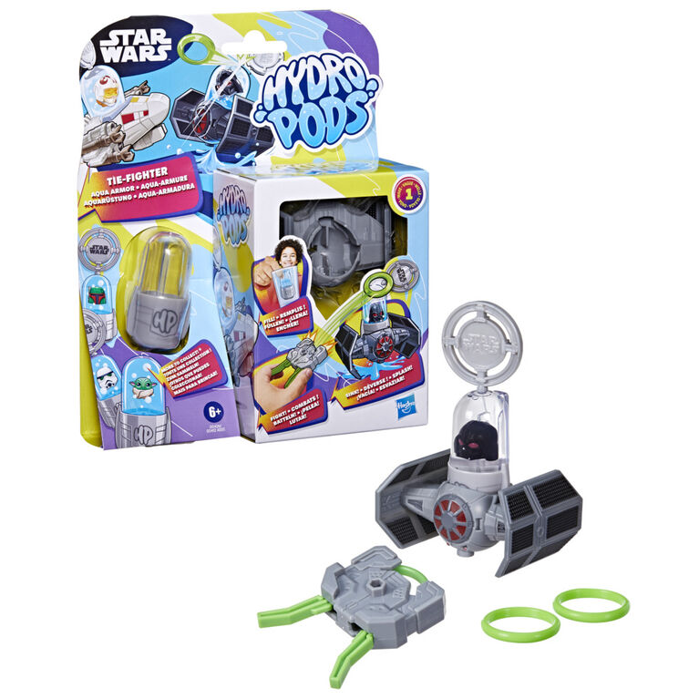 Hydro Pods Star Wars TIE Fighter Aqua Armor, Darth Vader Water ...