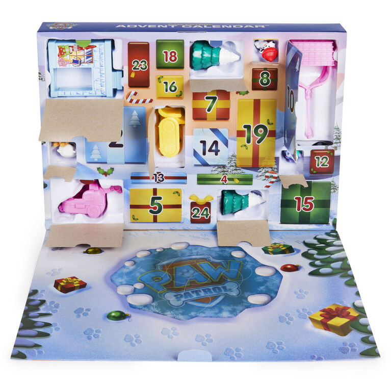 PAW Patrol, 2021 Advent Calendar with 24 Exclusive Toy Figures and ...