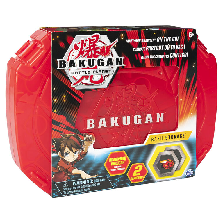 Bakugan, Baku-storage Case (Red) for Bakugan Collectible Action Figures ...