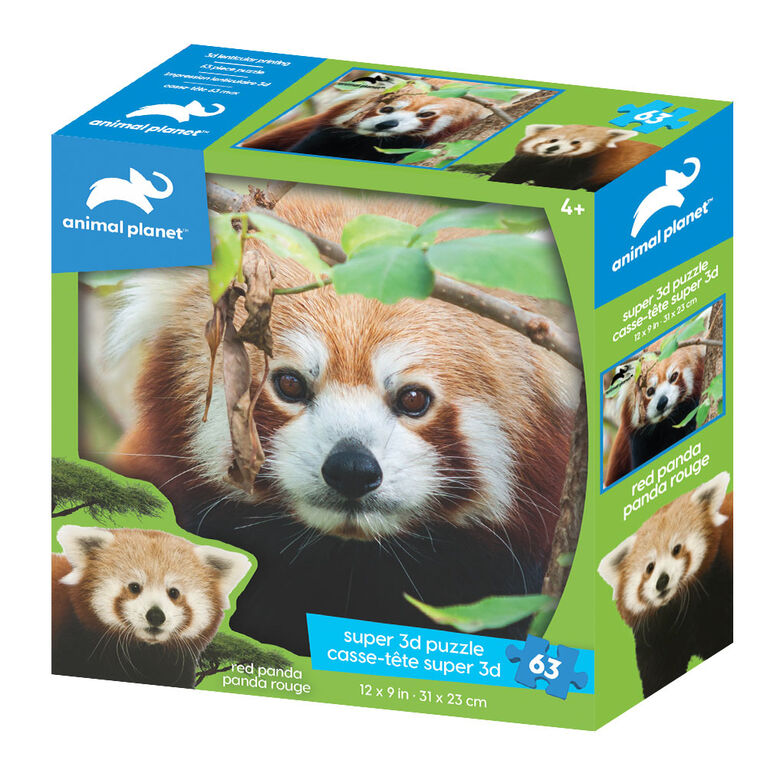 Animal Planet - Red Panda - 63 Piece 3D Puzzle - R Exclusive | Toys R ...