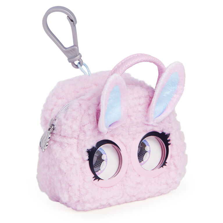 Purse Pets Micros, Fuzzy Bunny BB Stylish Small Purse with Eye Roll ...