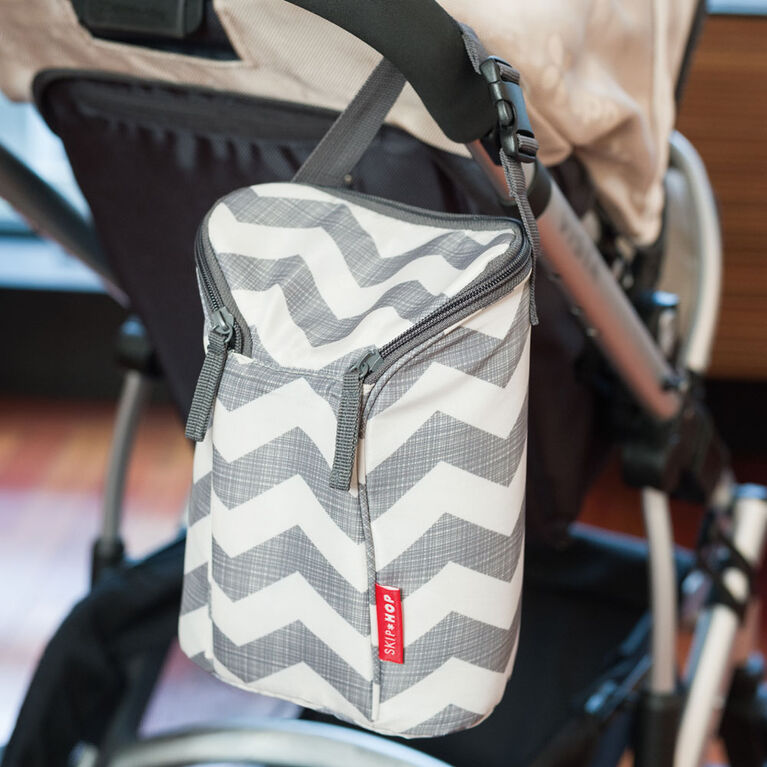 Skip Hop Grab & Go Double Bottle Bag, Chevron | Babies R Us Canada