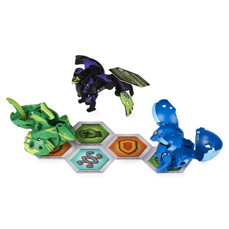 Bakugan Pro, Starter Set Secrets of the Geogan avec Falcron Ultra, 2 ...