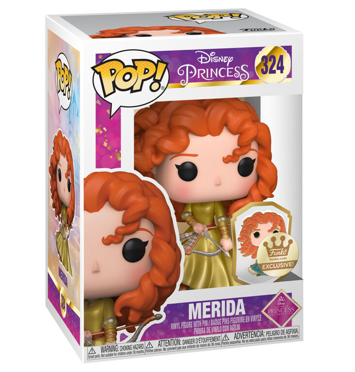 POP! and Pin: Merida (Gold) with Pin - Ultimate Princess Collection - R ...
