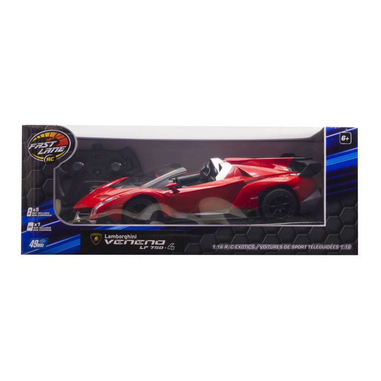 Fast Lane RC - 49MHz 1:16 RC Exotics - Lamborghini Veneno | Toys R Us ...