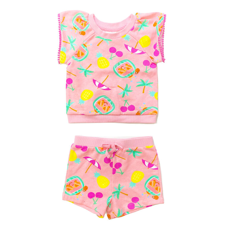 CoComelon - Melon Toss French Terry Set - Pink - Size 5T - Toys R Us ...