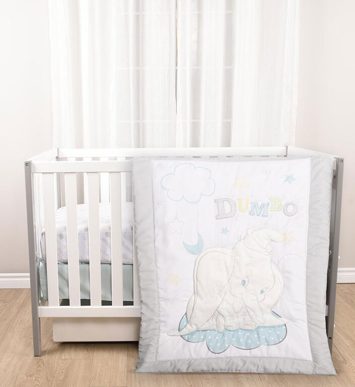 Disney Baby Fitted Crib Sheet & Crib Ruffle- Dumbo | Toys R Us Canada