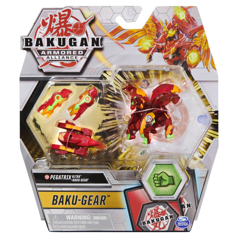 Bakugan Ultra, Pegatrix with Transforming Baku-Gear, Armored Alliance 3-inch Tall Collectible ...