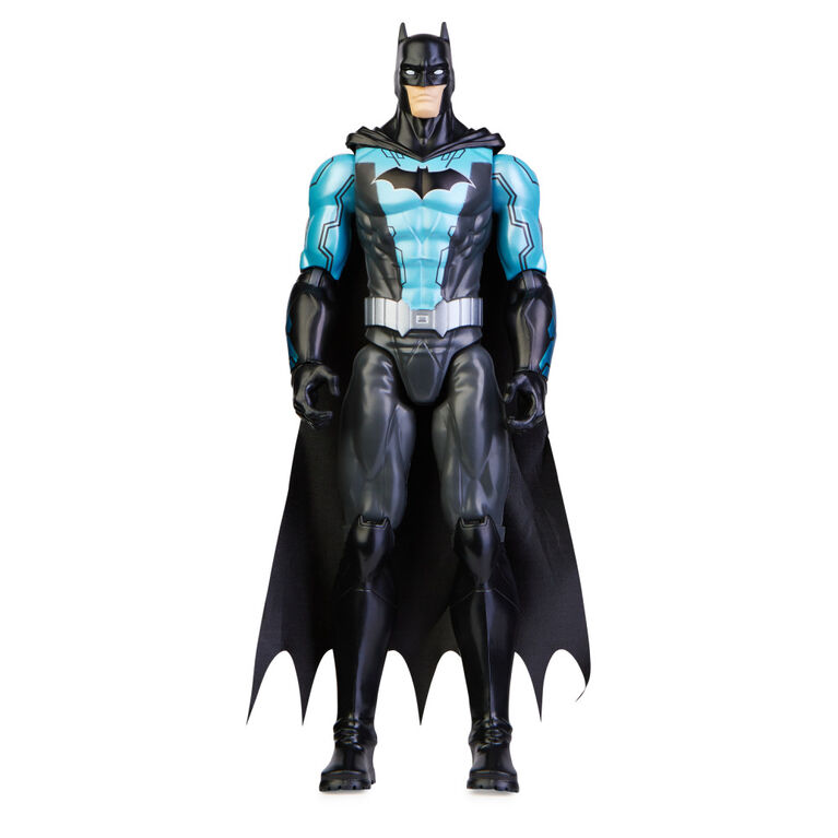 Batman 12-inch Bat-Tech Batman Action Figure (Black/Blue Suit) | Toys R ...