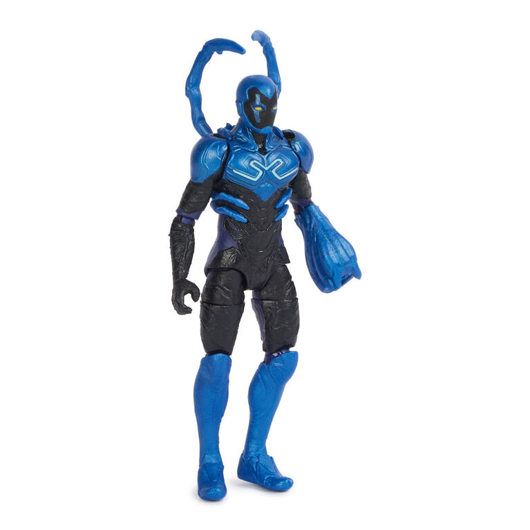 DC Comics, Battle-Mode Blue Beetle Action Figure, 4-inch, Detailed ...