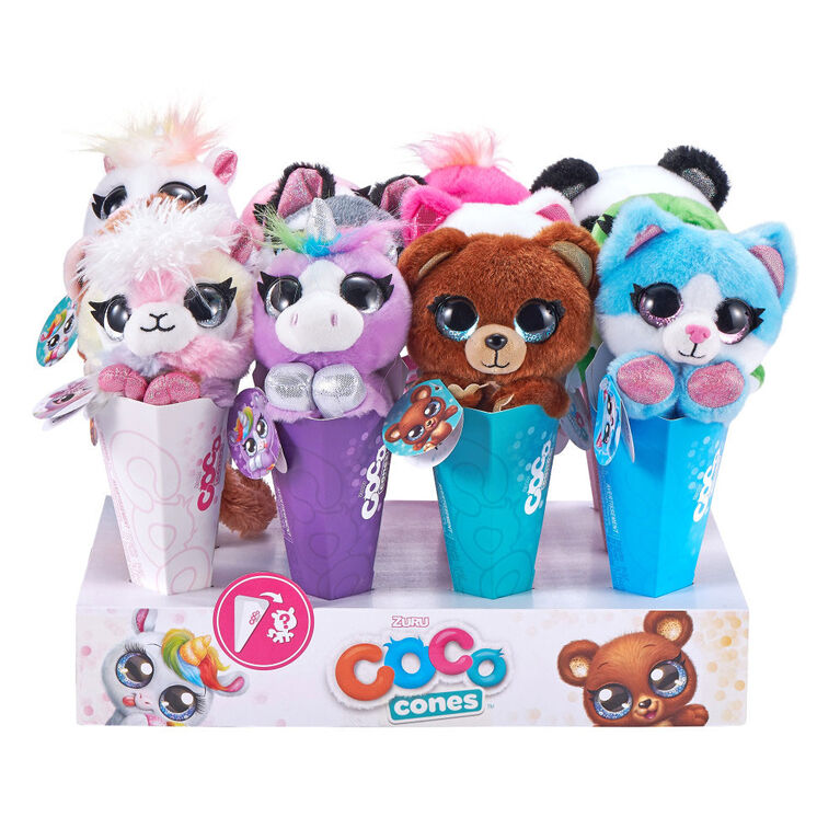 Coco Cones Adorable Collectable Plush with Mini Surprise Baby in a Cone ...