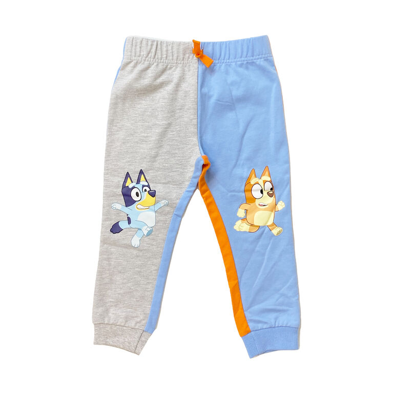 Bluey - Colour Blocked Jogger - Grey Heather / Blue - Size 4T - Toys R ...