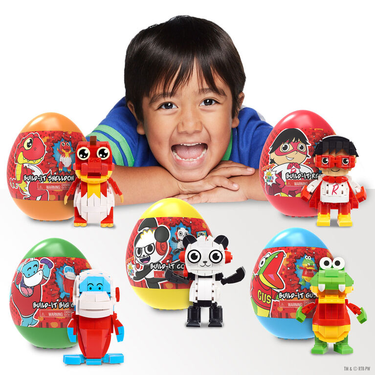 Ryan's World Build-It Egg - Red Titan (over 100-bricks) - English ...