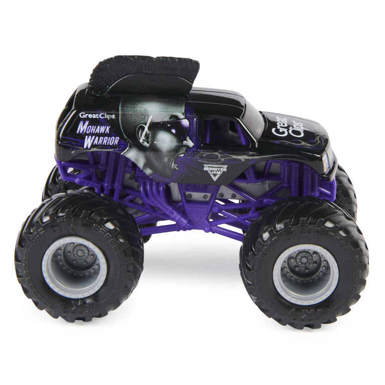 Monster Jam, Official Mohawk Warrior Truck, Die-Cast Vehicle, 1:64 ...