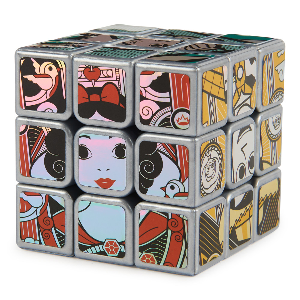 Rubik's Cube, Disney 100th Anniversary Metallic Platinum 3x3 Cube ...