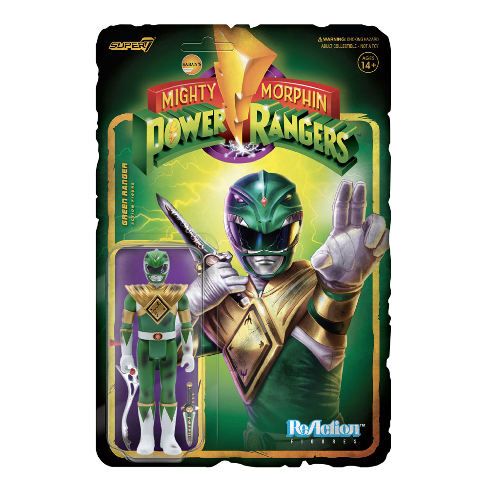 Mighty Morphin' Power Rangers Reaction Figure - Green Ranger (Battle ...