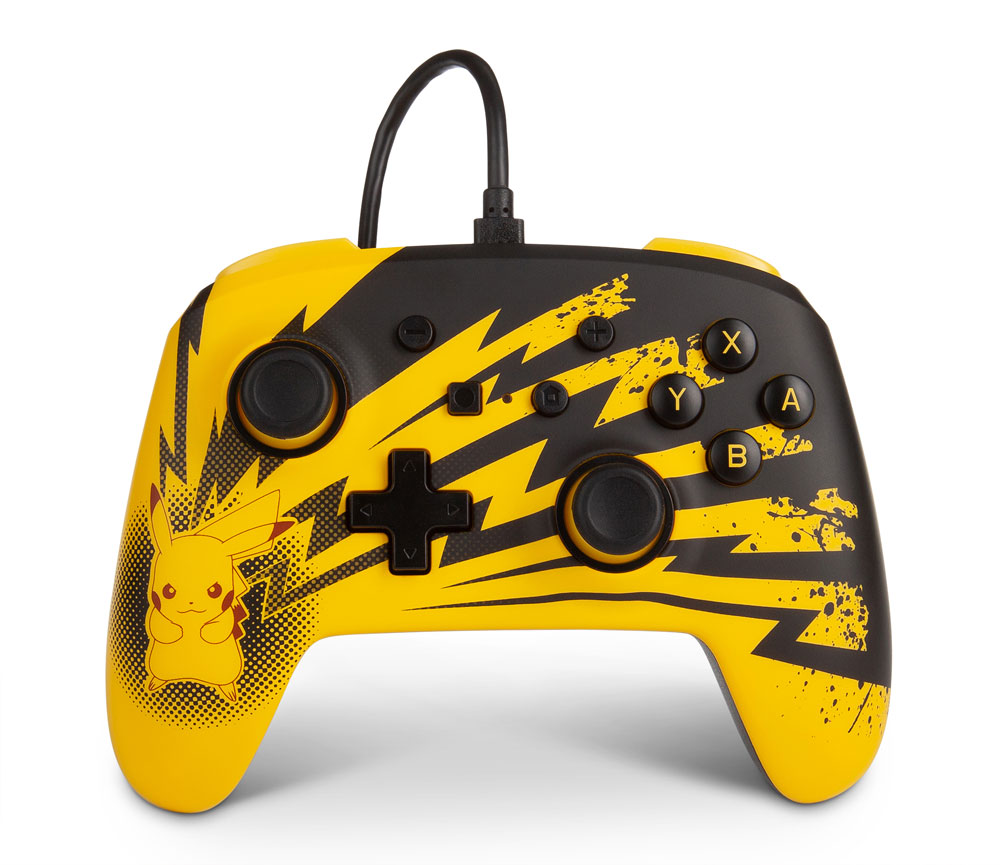Nintendo Switch Enhanced Wired Controller Lightning Pikachu | Toys R Us ...