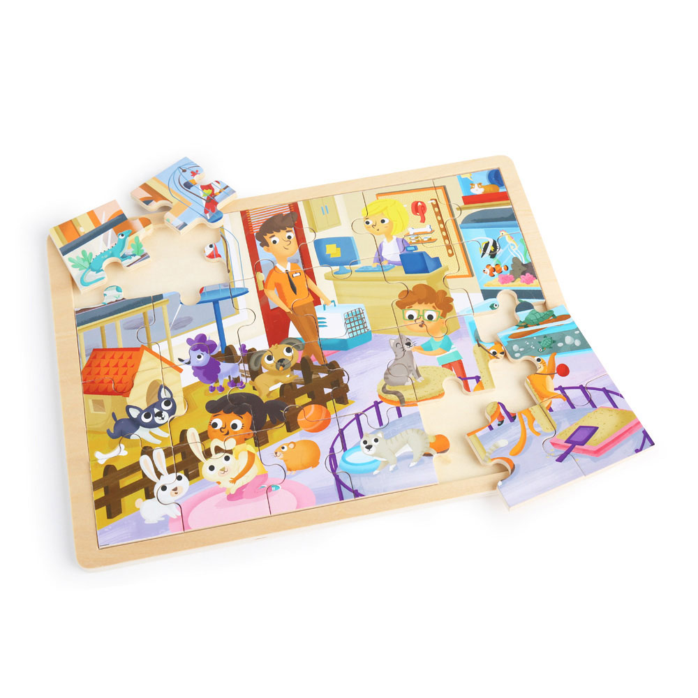 Imaginarium Discovery - Wooden Jigsaw Puzzle Assortment - Pet's Shop ...