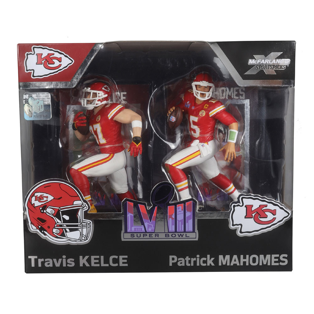 Figurines NFL Posed 7 pouces 2-Pack - Patrick Mahomes/Travis Kelce ...