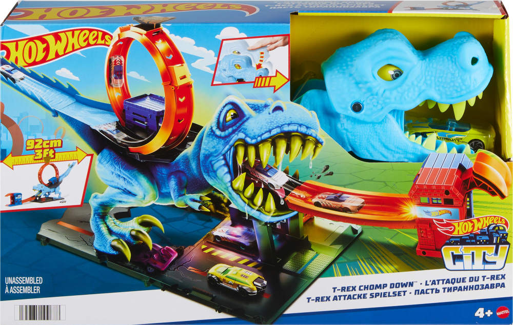 Hot Wheels City T-rex Chomp Down, Playset | Toys R Us Canada
