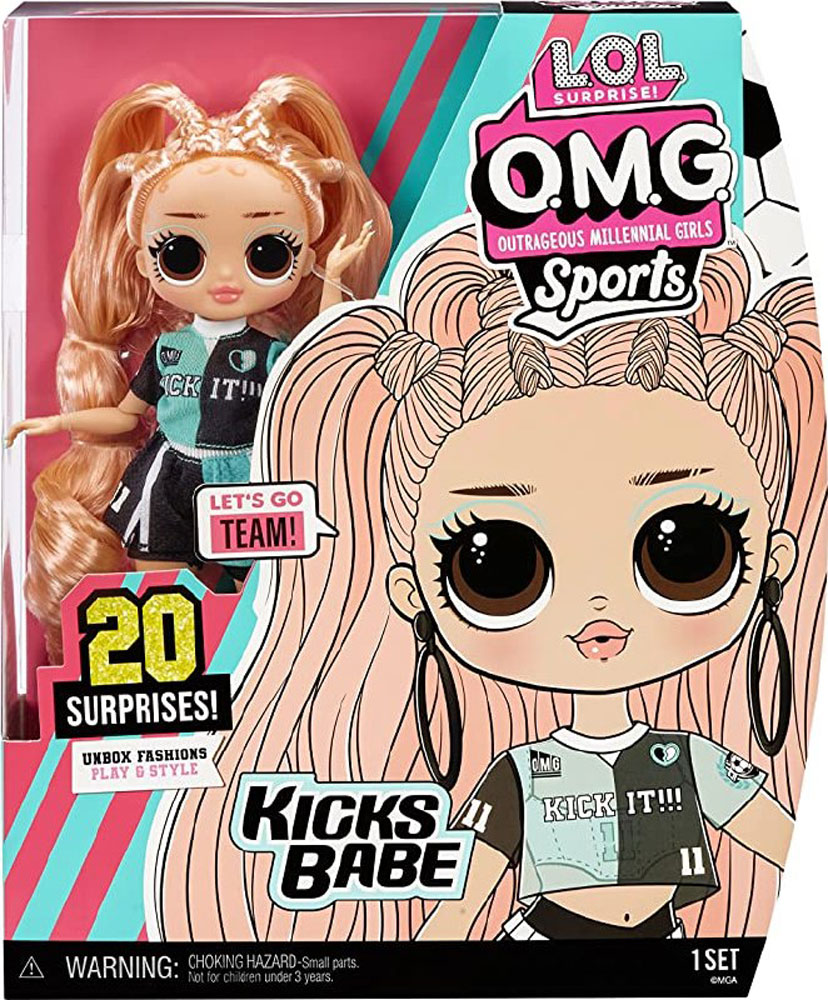 LOL Surprise OMG Sports Fashion Doll Kicks Babe with 20 Surprises ...