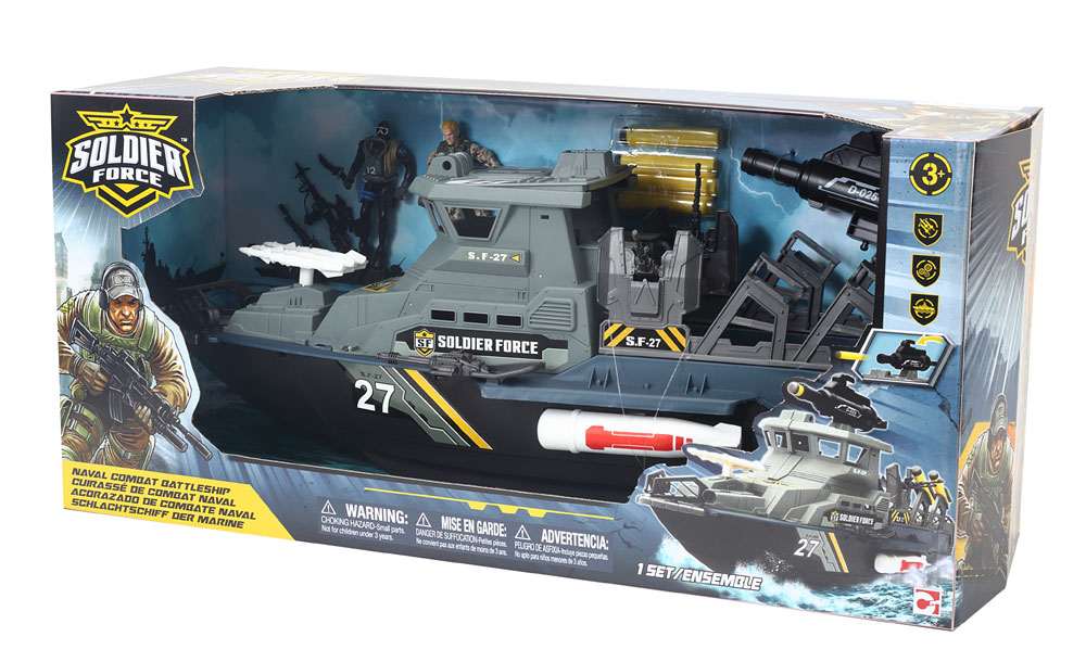 Soldier Force Naval Combat Battleship Playset - R Exclusive | Toys R Us ...
