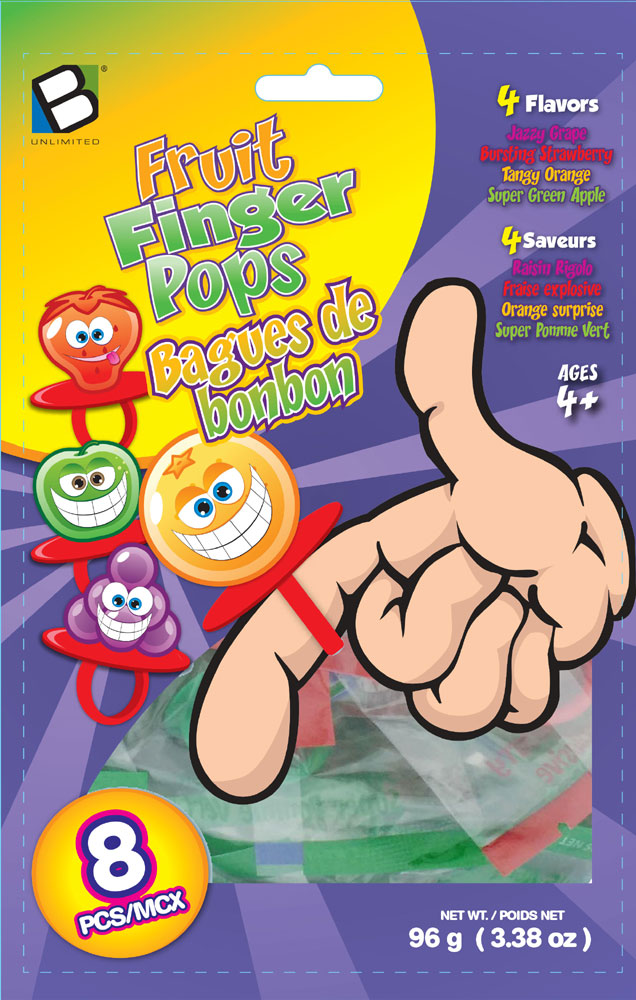 Fruit Finger Pops Assorted - 8 Pieces/80G | Toys R Us Canada