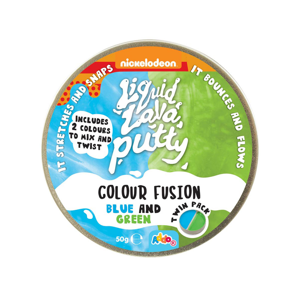 Nickelodeon Liquid Lava Putty Colour Fusion Blue and Green - R ...