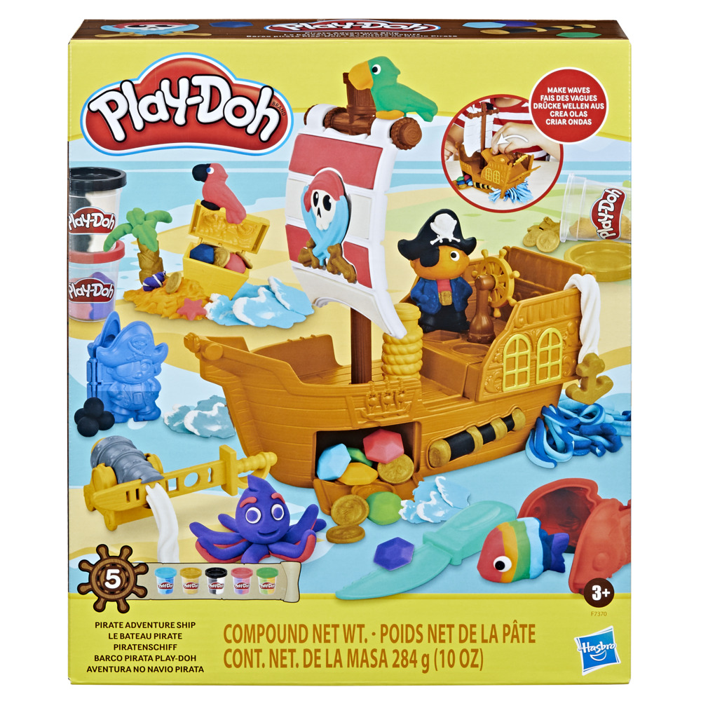 Play-Doh Pirate Adventure Ship Playset, Pirate Toys for Kids - R ...