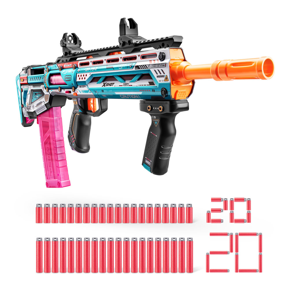 XSHOT SKINS Pro Series 1 Anime Long Shot Blaster (40 Darts) by ZURU ...