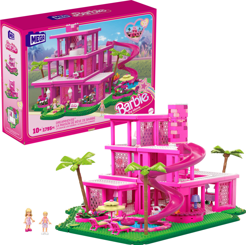 MEGA Barbie: The Movie DreamHouse Replica Adult Collector Building Set ...