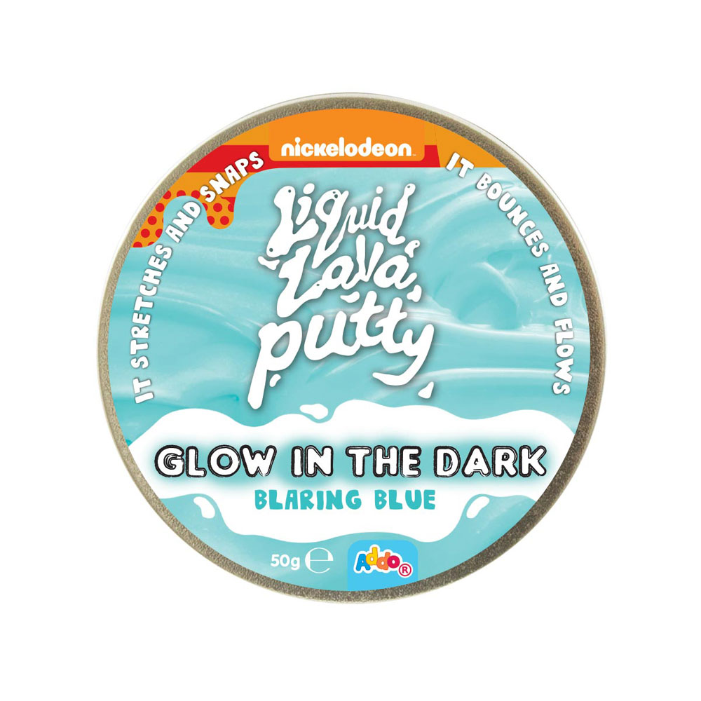 Nickelodeon - Pâte Liquid Lava Putty Glow In The Dark - Blaring Blue ...