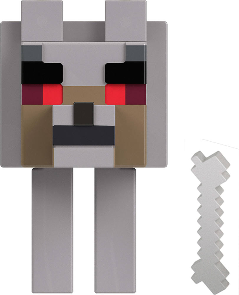 Minecraft Toys 3.25-inch Action Figures Collection, Hostile Wolf | Toys ...