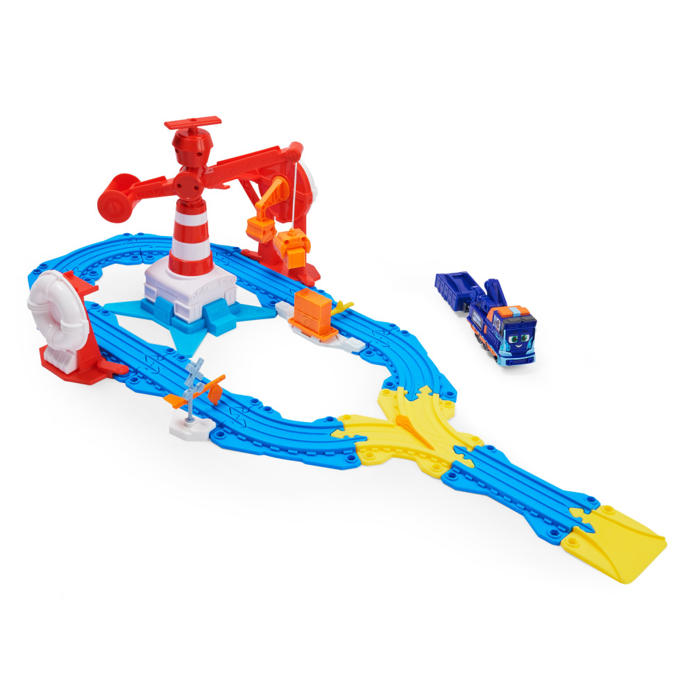 Mighty Express, Port Station Playset with Exclusive Mechanic Milo Toy ...