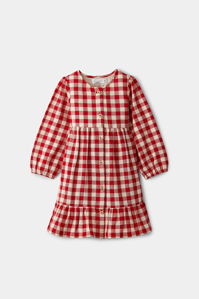 Robe Col Volants Rouge 5-6Y | Babies R Us Canada