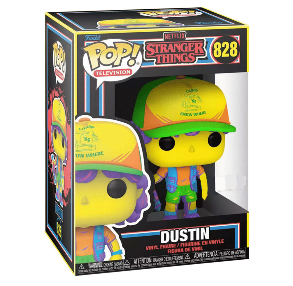 Funko POP! TV: Stranger Things-Dustin in BeefTee blacklightglow - R ...