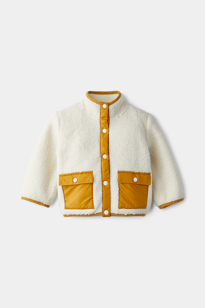 Teddy Fleece Jacket Yellow 12-18M | Babies R Us Canada