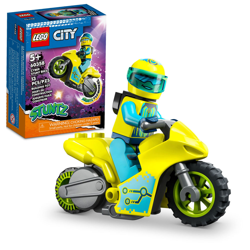 LEGO City Cyber Stunt Bike 60358 Building Toy Set (13 Pieces) | Toys R Us Canada