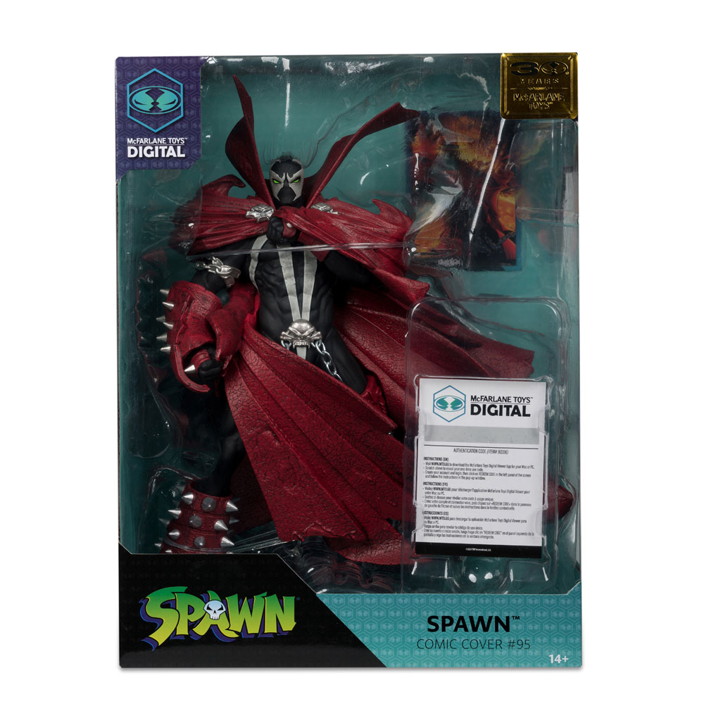 SPAWN 12"Posed Figure -SPAWN #95 with Digital Collectible McFarlane ...