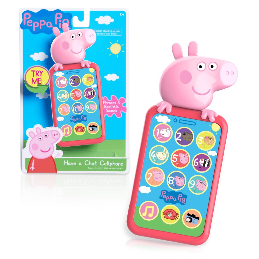 Peppa Pig Have a Chat Cell Phone, Toy Phone with Realistic Sounds and ...