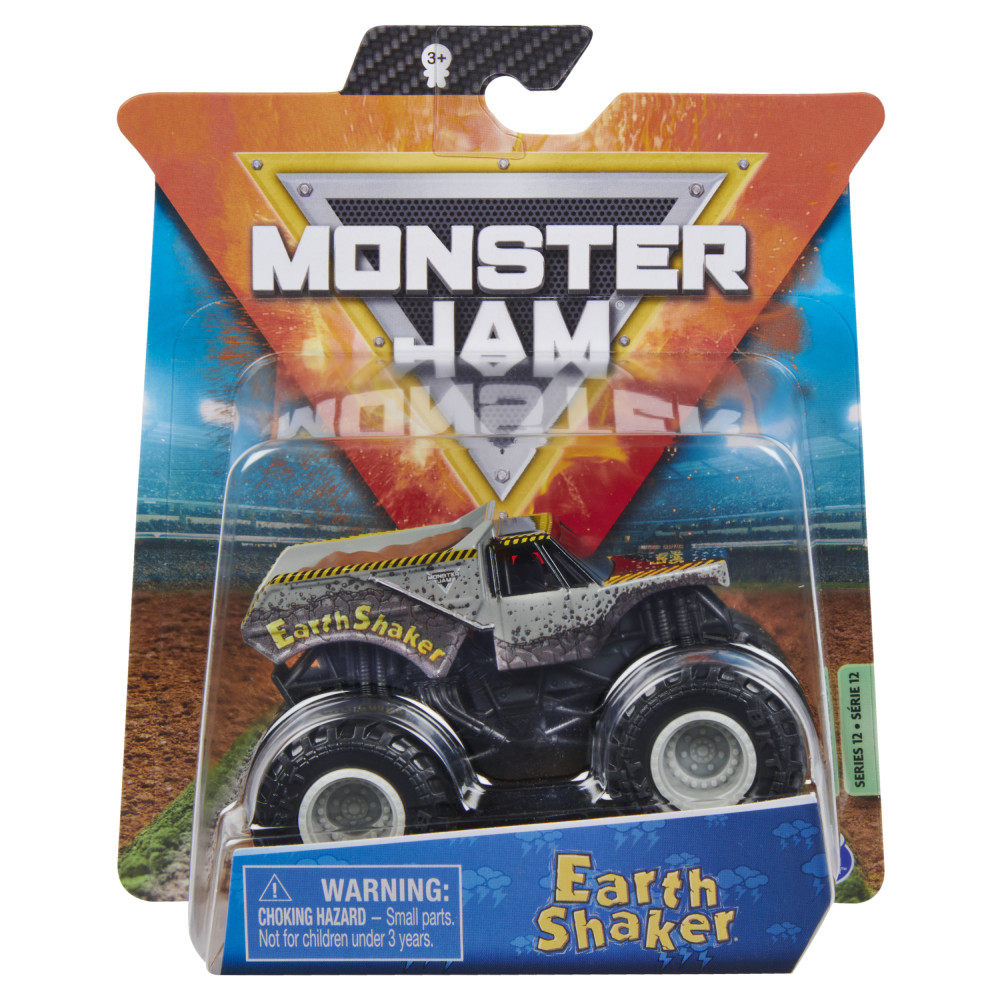 Monster Jam, Official Earth Shaker Monster Truck, Die-Cast Vehicle ...