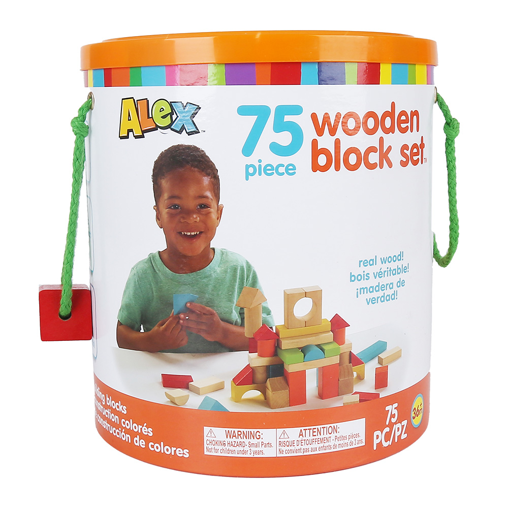 ALEX - 75 Piece Wooden Block Set | Toys R Us Canada