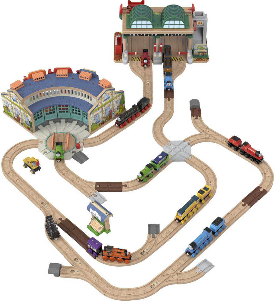 Thomas and Friends Wooden Railway Tidmouth Sheds Starter Train Set ...