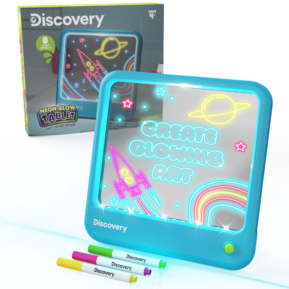 Discovery Neon Glow Tablet Light-Up Art Board | Toys R Us Canada