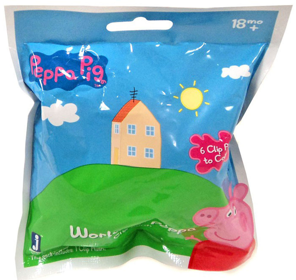 Peppa Pig Plush Clip - Styles and Characters May Vary - English Edition ...