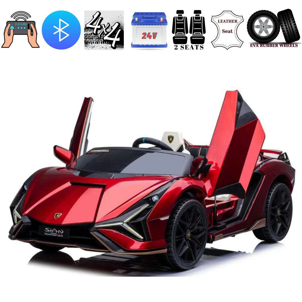 KIDSVIP Licensed 2-Seater Lamborghini Sian 4X4 24V Ride-On Car For Kids ...