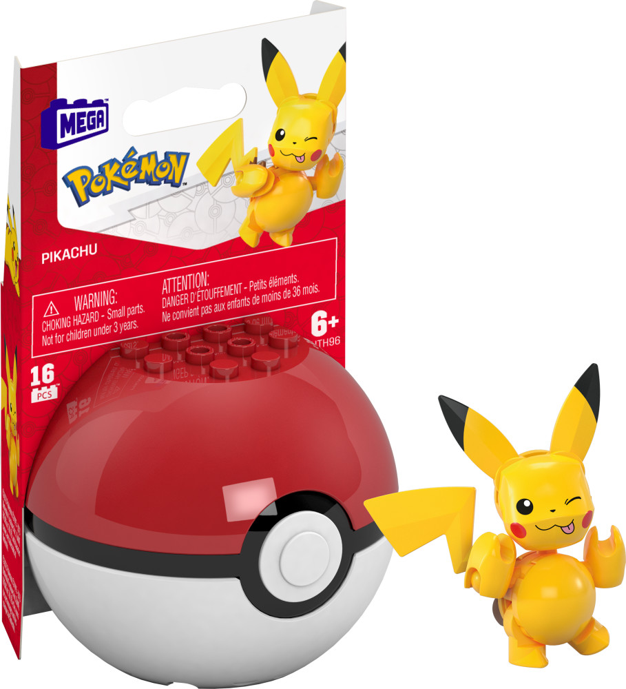 MEGA Pokemon Pikachu Building Toy Kit (16 Pieces) | Toys R Us Canada